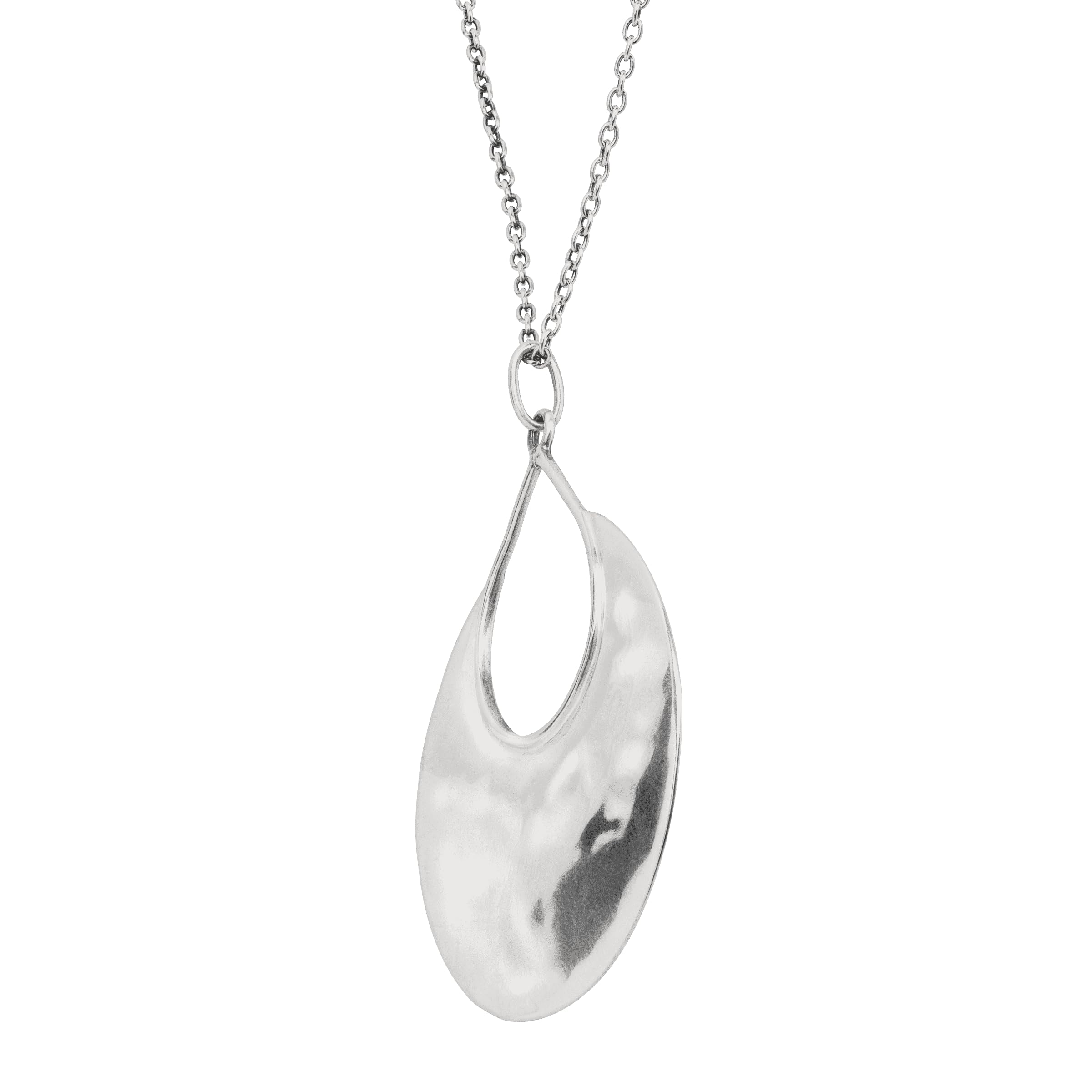 Silpada 'Crescent Drop' Pendant Necklace in Sterling Silver, 28" + 2"