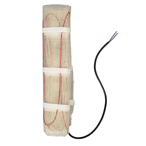 Raguso Electric Floor Heater Mat, Self Adhesive Mesh Easy to Install Multifunctional 240W Insulating PEP PVC Protective Sleeve Floor Heating Pad for Wood Floors(#1)