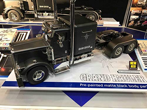 Tamiya Grand Hauler R/C Truck Kit - Matte Black Edition Black 0.5 Liters, 1 Count (Pack of 1)
