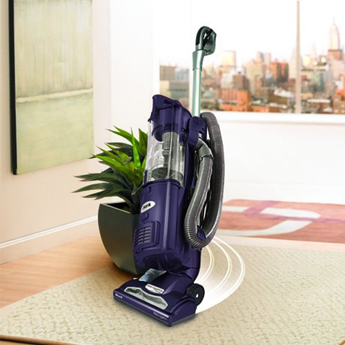 Shark Navigator Upright Corded Bagless Vacuum, Lightweight, Large Capacity for Carpet and Hard Floor Cleaning with Swivel Steering (NV27PR), Purple