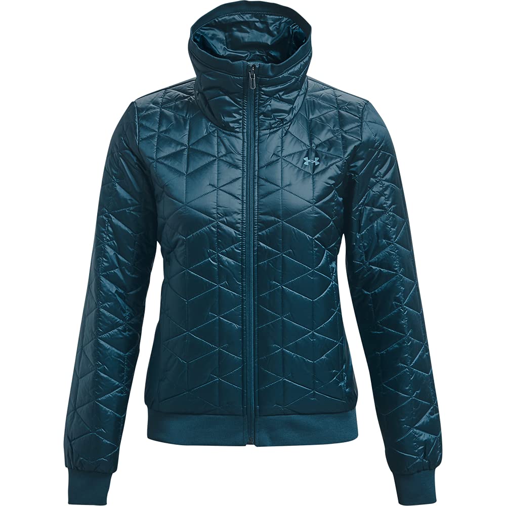 Under Armour Women's ColdGear Reactor Performance Jacket, Blue Note (413)/Blue Flannel, Large