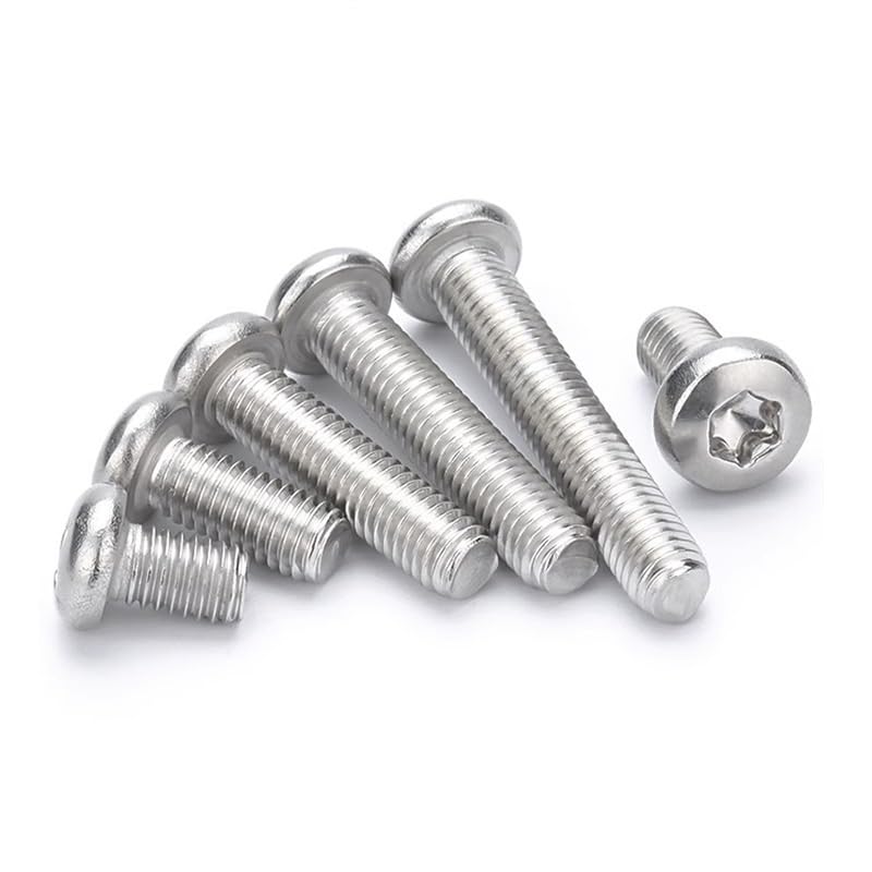 RAKTDA Hexagon Socket Screws 10pcs 304 Stainless Steel hex Socket Screws Round Head Screws pan Head Machine Screws (Size : M5*12)