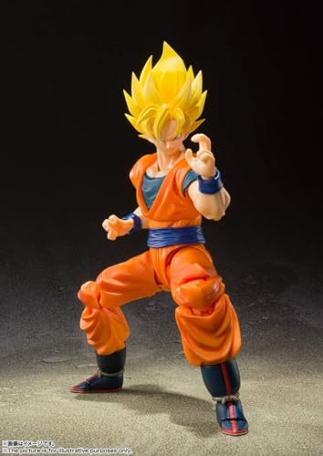TAMASHII NATIONS - Dragon Ball Z - Super Saiyan Full Power Son Goku, Bandai Spirits S.H.Figuarts Action Figure