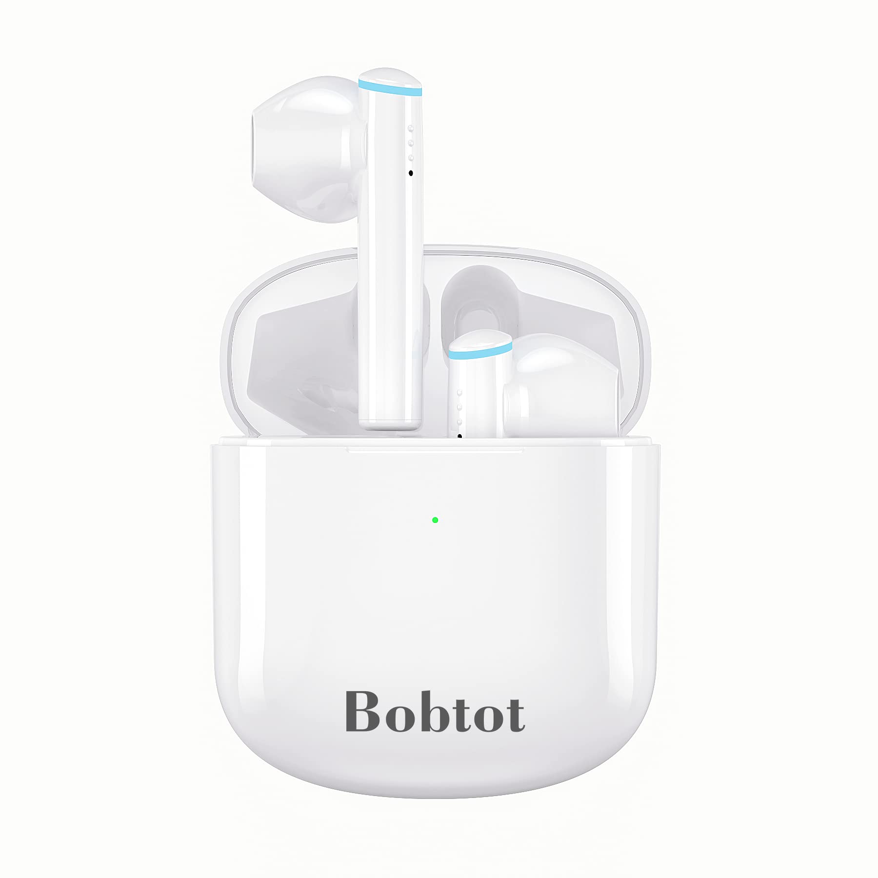 Wireless Earbuds Bluetooth Headphones - 30H Playtime with USB C Charging Case Stereo Bass Earphones Touch Control Sport in-Ear Bluetooth Earbuds with Built-in Noise Cancelling Mic for Android iPhone