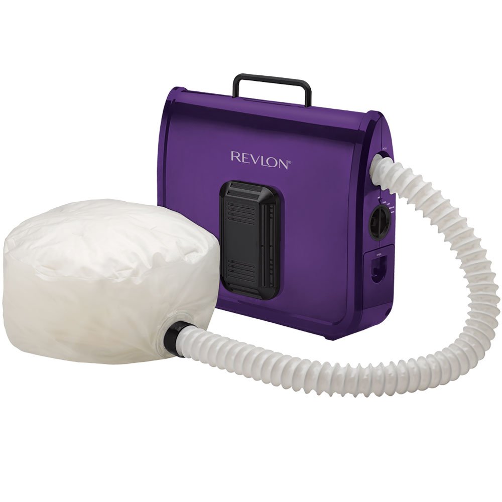 REVLON Ionic Soft Bonnet Hair Dryer, Purple/White, 1 Count