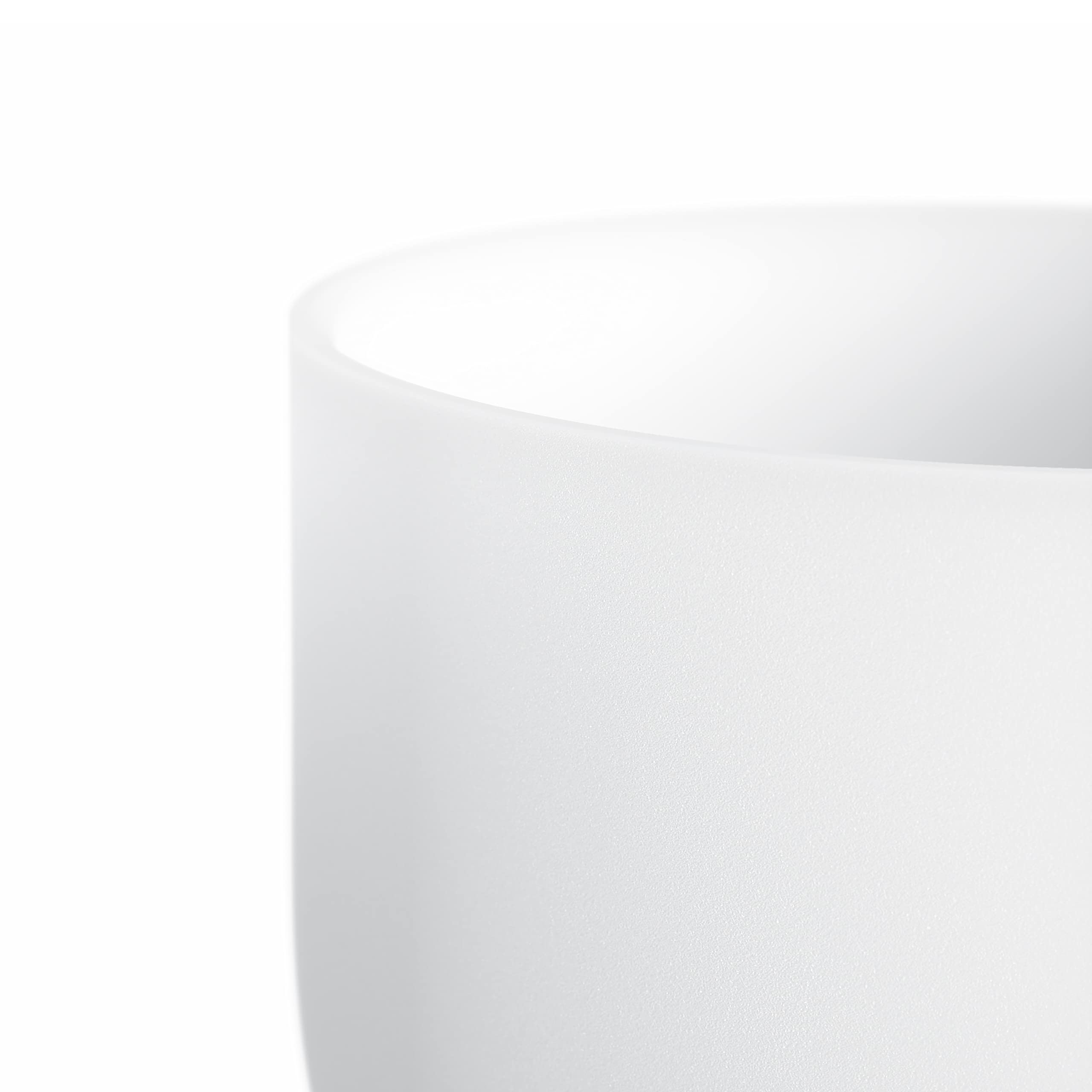 YIYUECHEN Quartz Frosted Crystal Singing Bowl D Note Sacral Chakra 8 inch