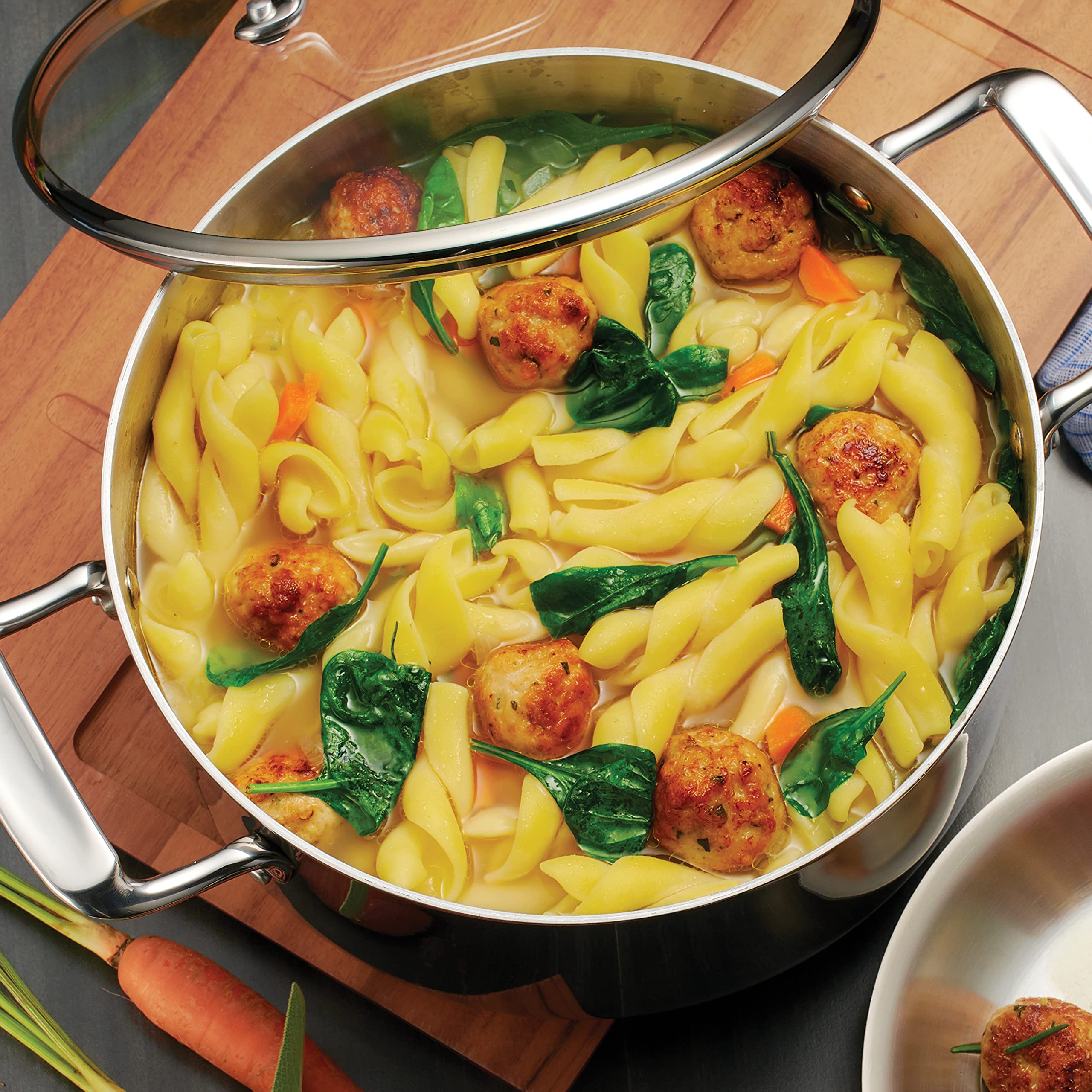 Tramontina Multi-Cooker Tri-Ply Clad 8 Qt 3-Piece, 80116/039DS