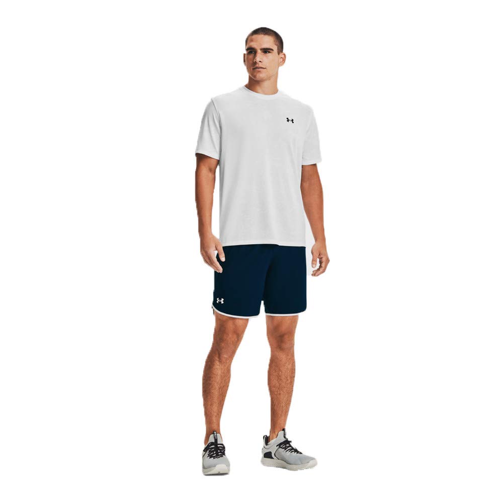 Under Armour Qualifier Train Shorts, Academy Blue (408)/White, Large