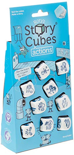 Rory's Story Cubes Actions (Eco-Blister) | Storytelling Game for Kids and Adults | Fun Family Game | Creative Kids Game | Ages 6 and up | 1+ Players | Average Playtime 10 Minutes | Made by Zygomatic