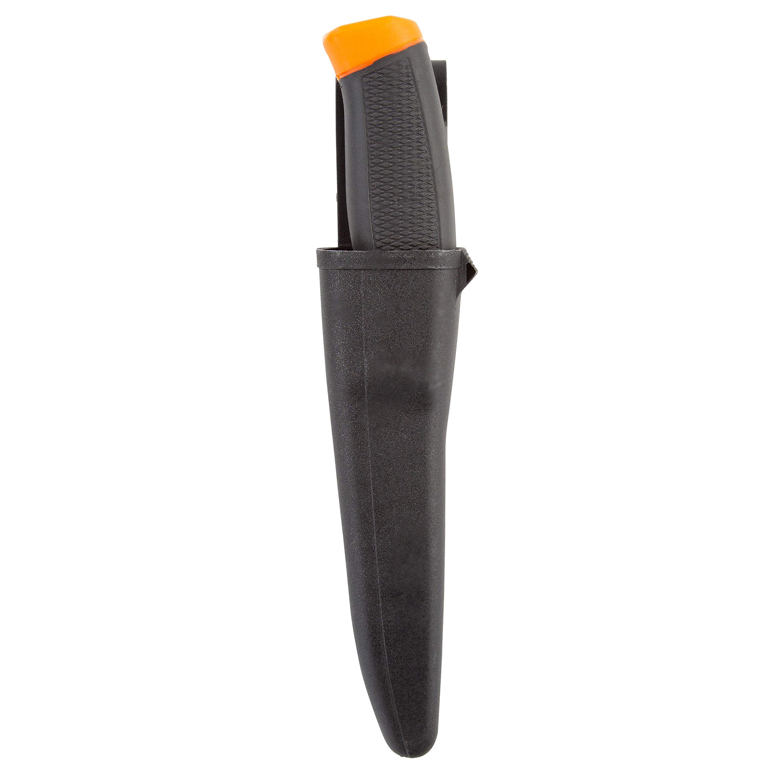 Sheffield 12182 Cervus 4 Inch Drop Point Fixed Blade Full Tang Hunting Knife with Sheath, Slip Resistant ABS Handle, Hunting, Skinning, Fishing & More