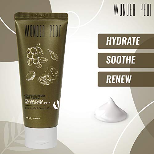 WONDER PEDI Foot Cream for Cracked Heels -Moisturizing Heel Cream for Cracked, Dry, Flaky Skin (COMPLETE RELIEF CREAM)