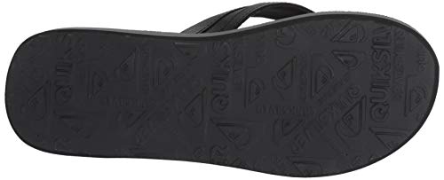 Quiksilver Men's Carver Squish Flip-Flop, Black/Grey/Black, 10(43) M US
