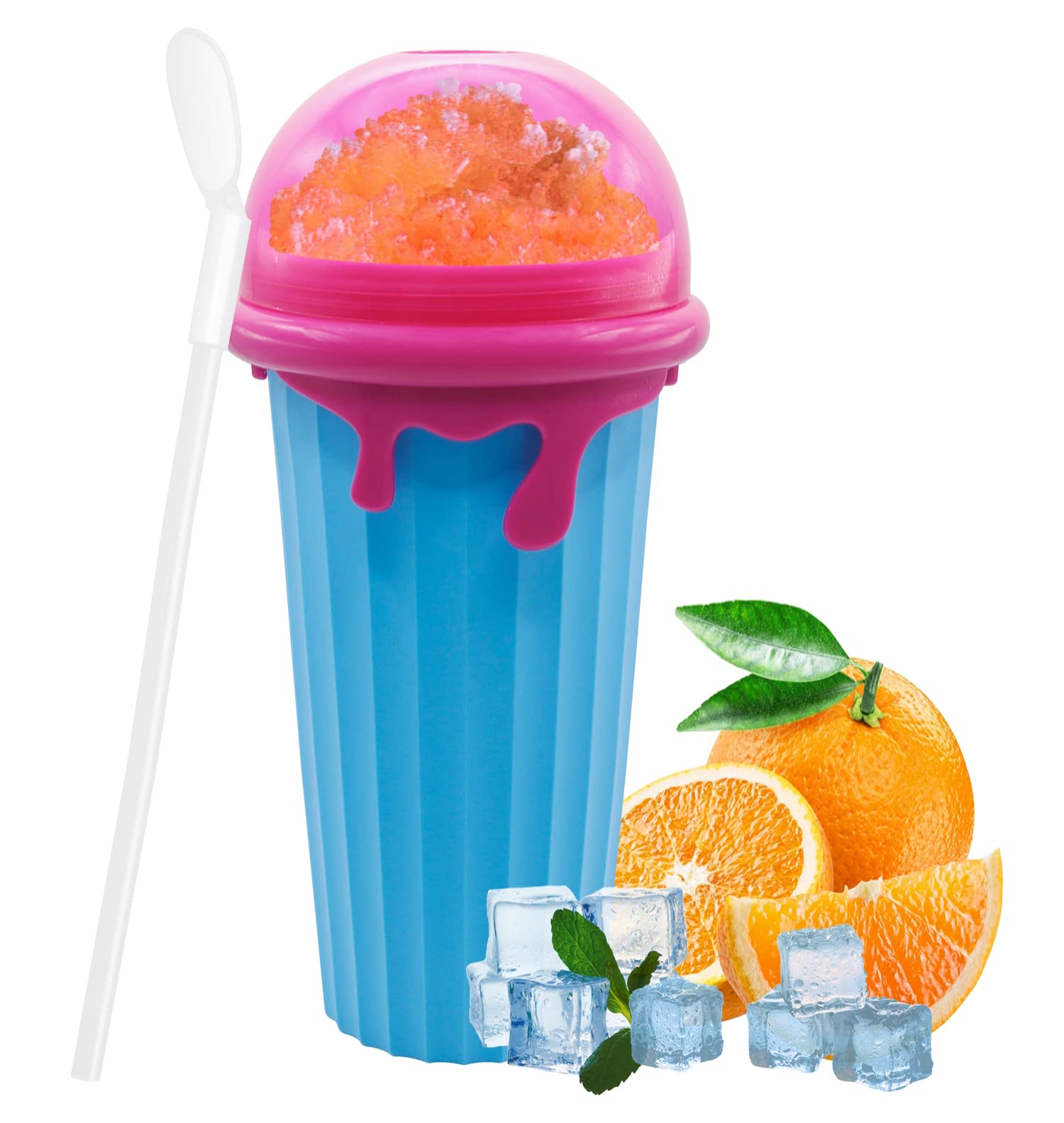 Slushy Cup Slushy Maker Cup TIK TOK Frozen Magic Squeeze Cup - Quick Cool Slushy Milk Shake Ice Cream Smoothies Cup