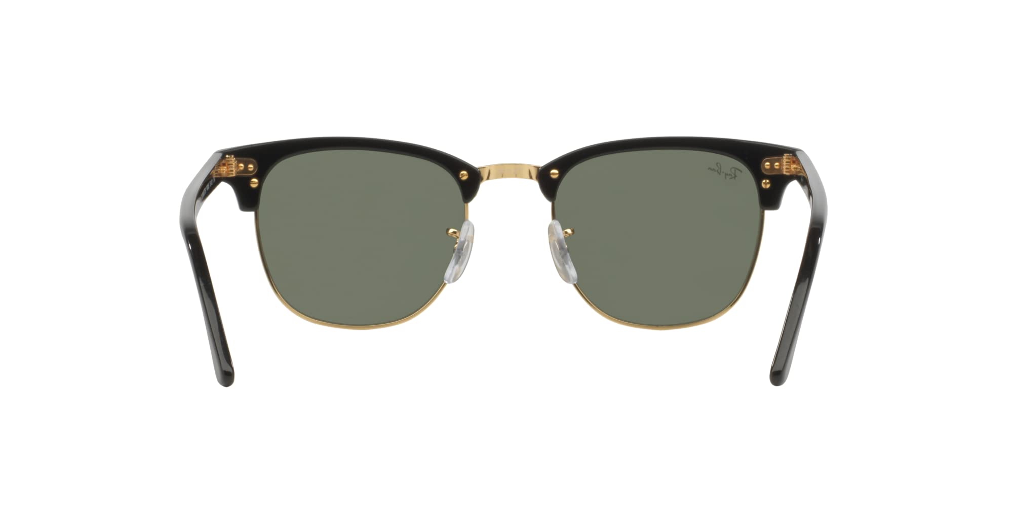 Ray-Ban RB3016 Clubmaster Sunglasses (51 mm, Solid Black G15 Lens Non-Polarized Lens)