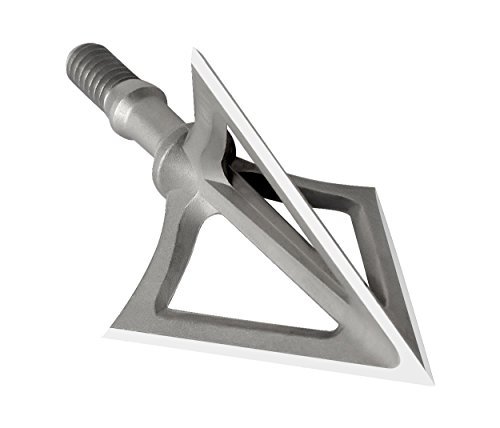 Savage Village Hunting Broadhead 100 Grain Fixed Blades Stainless Steel, for Crossbow Recurve Bow Compound Bow, Archery Broadhead (6 Pack)