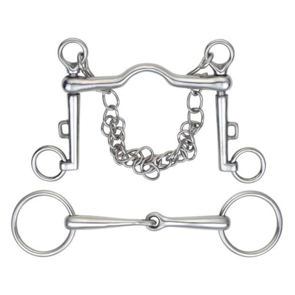 Shires Port Mouth Fixed Cheek Weymouth Bit Set 5