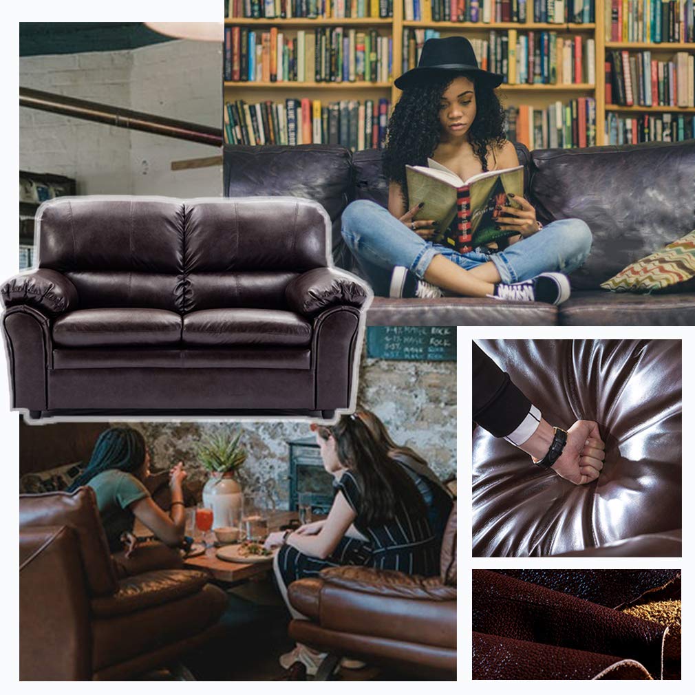 Sofa Sectional Sofa Sofa Set PU Leather Loveseat Sofa Contemporary Sofa Couch for Living Room Furniture 3 Seat Modern Futon