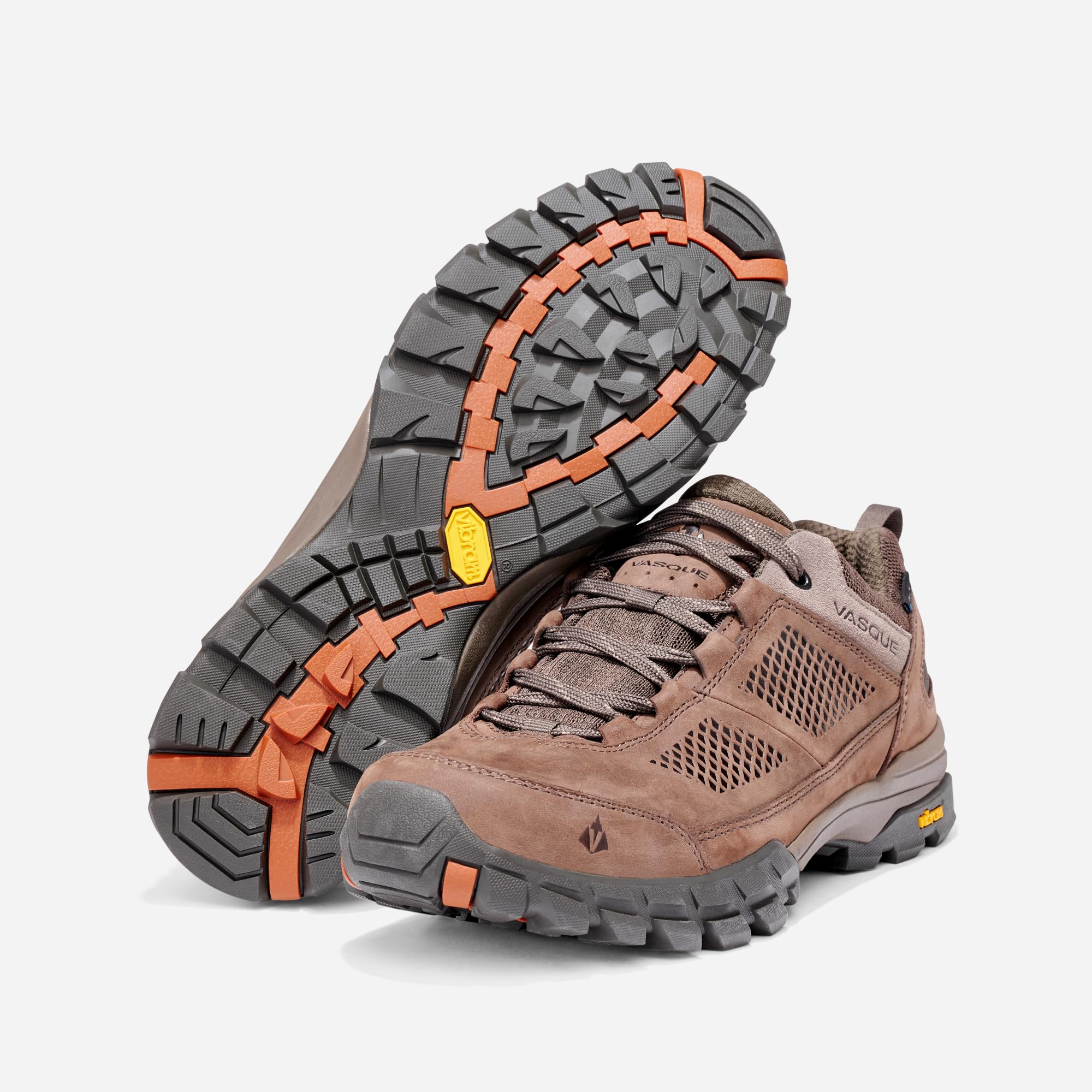 Vasque Men's Talus Low Waterproof Hiking Shoe, Brown Olive/Ginger, 11.5 Wide