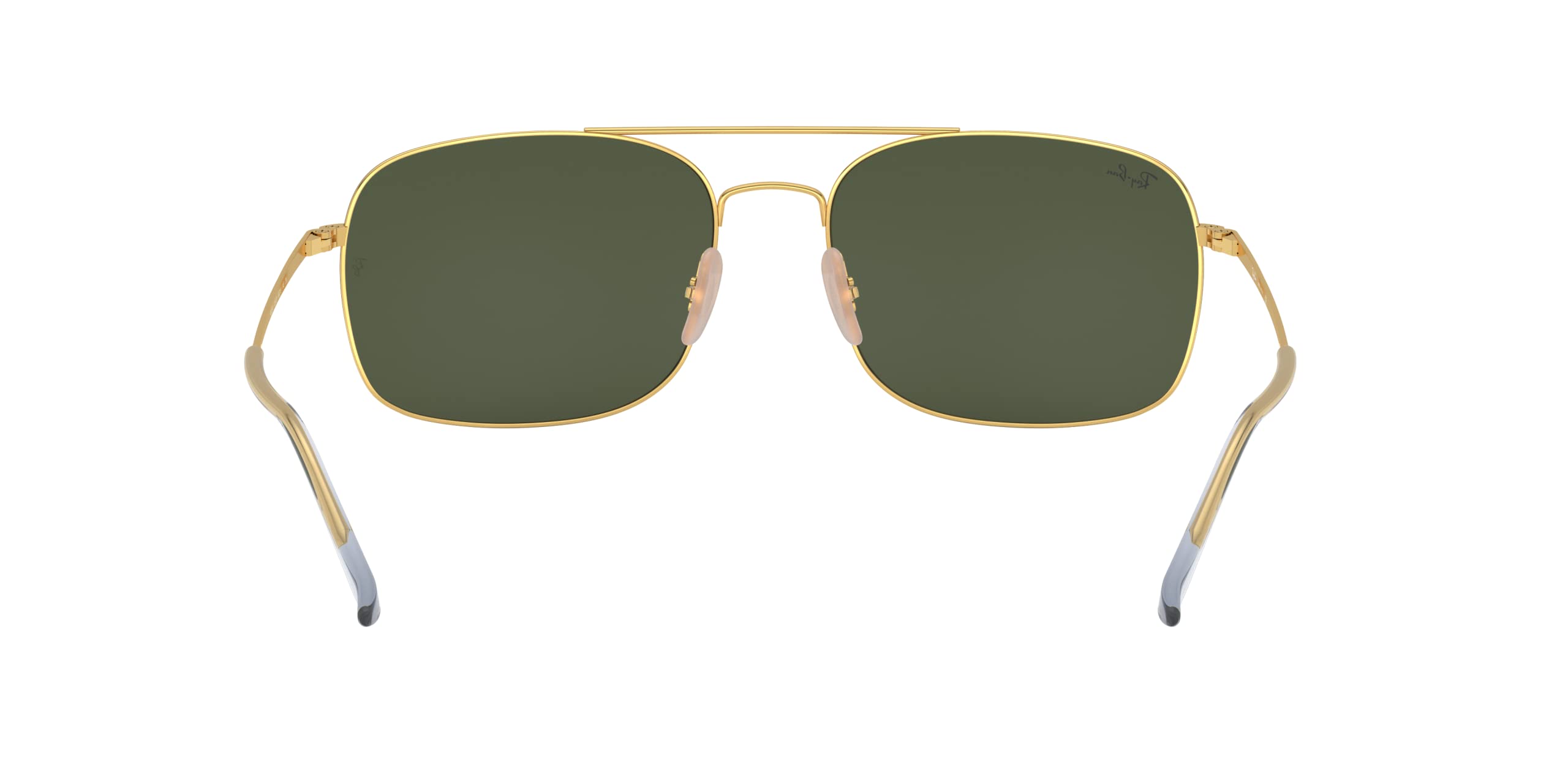 Ray-Ban RB3611 Square Sunglasses, Gold/G-15 Green, 60 mm