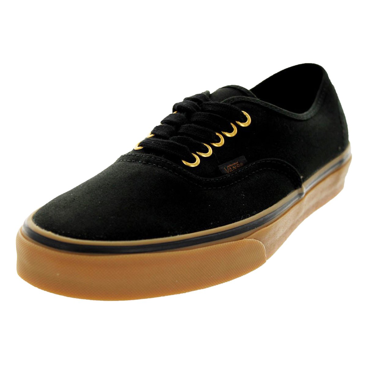 Vans Unisex Authentic Black/Rubber Skate Shoe 6 Men US / 7.5 Women US