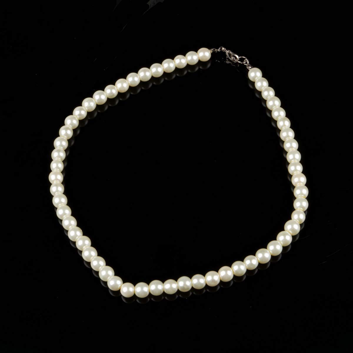 qnprt Old Lady Cosplay Set - Grandmother Wig, Wig Cap,Madea Granny Glasses, Eyeglass Chains Cords Strap, Pearl Beads (Style2-1)