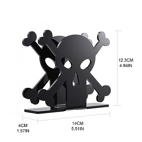 Vertical Tissue Holder Skull Paper Towel Storage Rack Table Napkin Rack Restaurant Kitchen Tissue Organizer Dispenser Skull Acrylic Paper Stand
