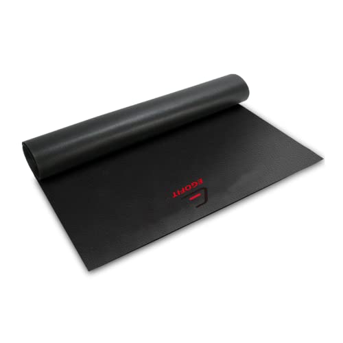 Treadmill Mats for Carpet Wood Floor, High Density Mat Compatible with Egofit Walker Pro M1 / Walker Plus M1T Treadmill, Black Mat Size 40×24″ (100×60 CM)