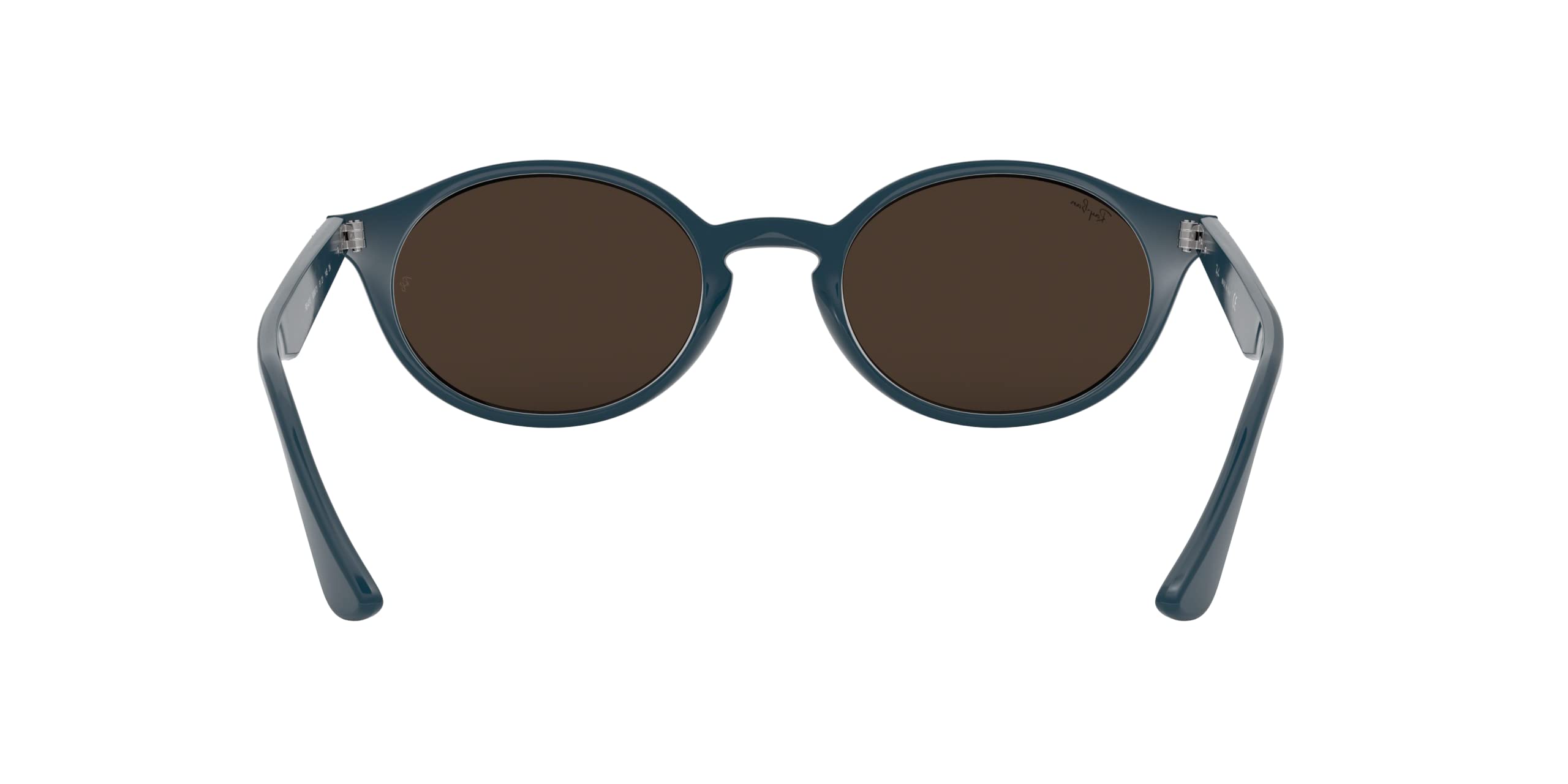 Ray-Ban Rb4315 Oval Sunglasses, Striped Grey Havana/Dark Grey, 51 mm