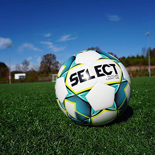 SELECT Future Light DB V20 Soccer Ball, White/Green,Size 5