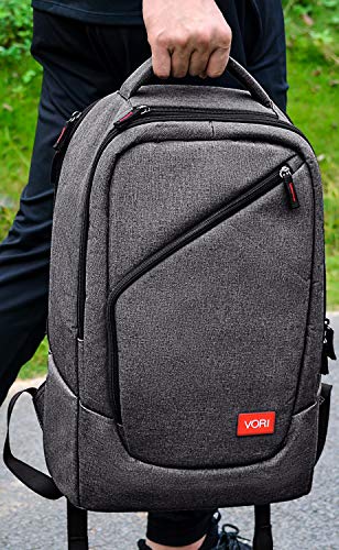 VORI Gaming Backpack for Nintendo Switch System and Switch OLED Model 2021, Travel Storage Bag for Nintendo Switch Accessories, Dark Gray