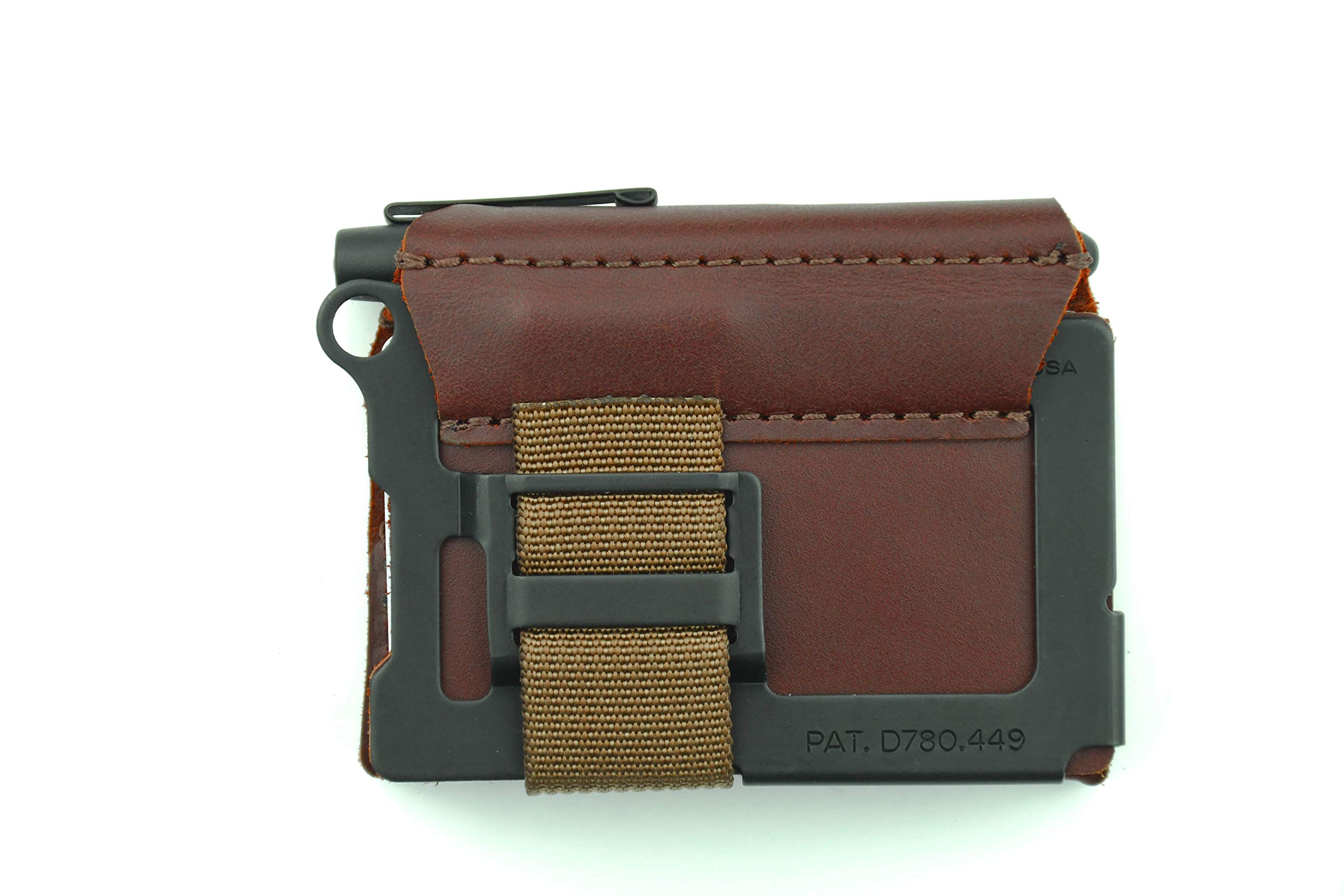 Trayvax Summit Notebook Wallet, RFID Protective Small Leather Credit Card Holder with Cash Pocket, includes Pocket Notebook and Space Pen, Brown