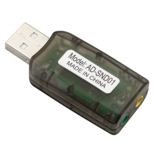 USB Audio Sound Adapter for PS3, PS4, Windows, Mac, Raspberry Pi and Linux. to be Used with External Headphone and Microphone