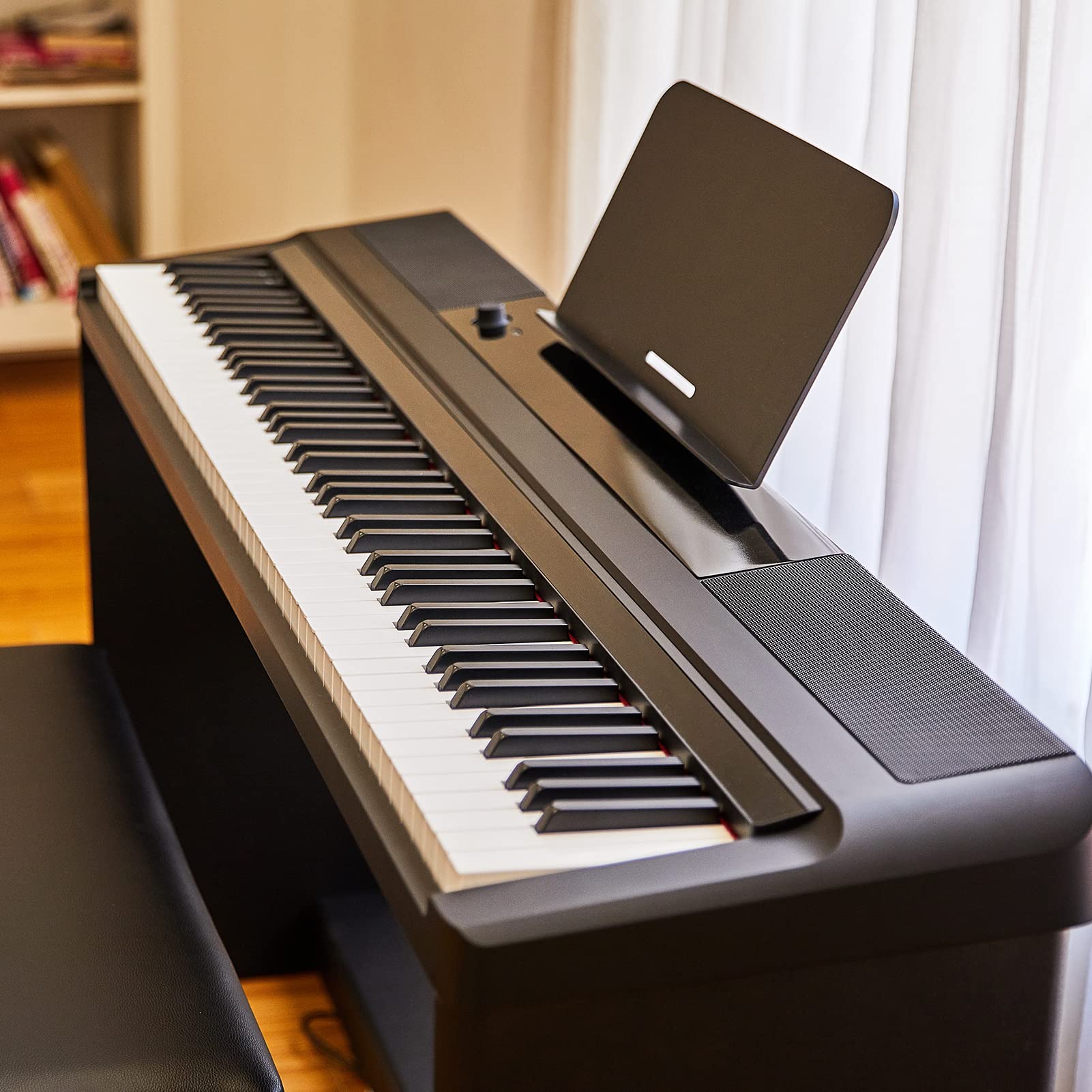 The ONE NEX Digital Piano, Piano Keyboard with 88 Hammer Action Keys for Beginner/Professional, Full Size Weighted Keyboard with Teaching LED Lights, Supports USB/Audio/Headphones/Sustain Pedal