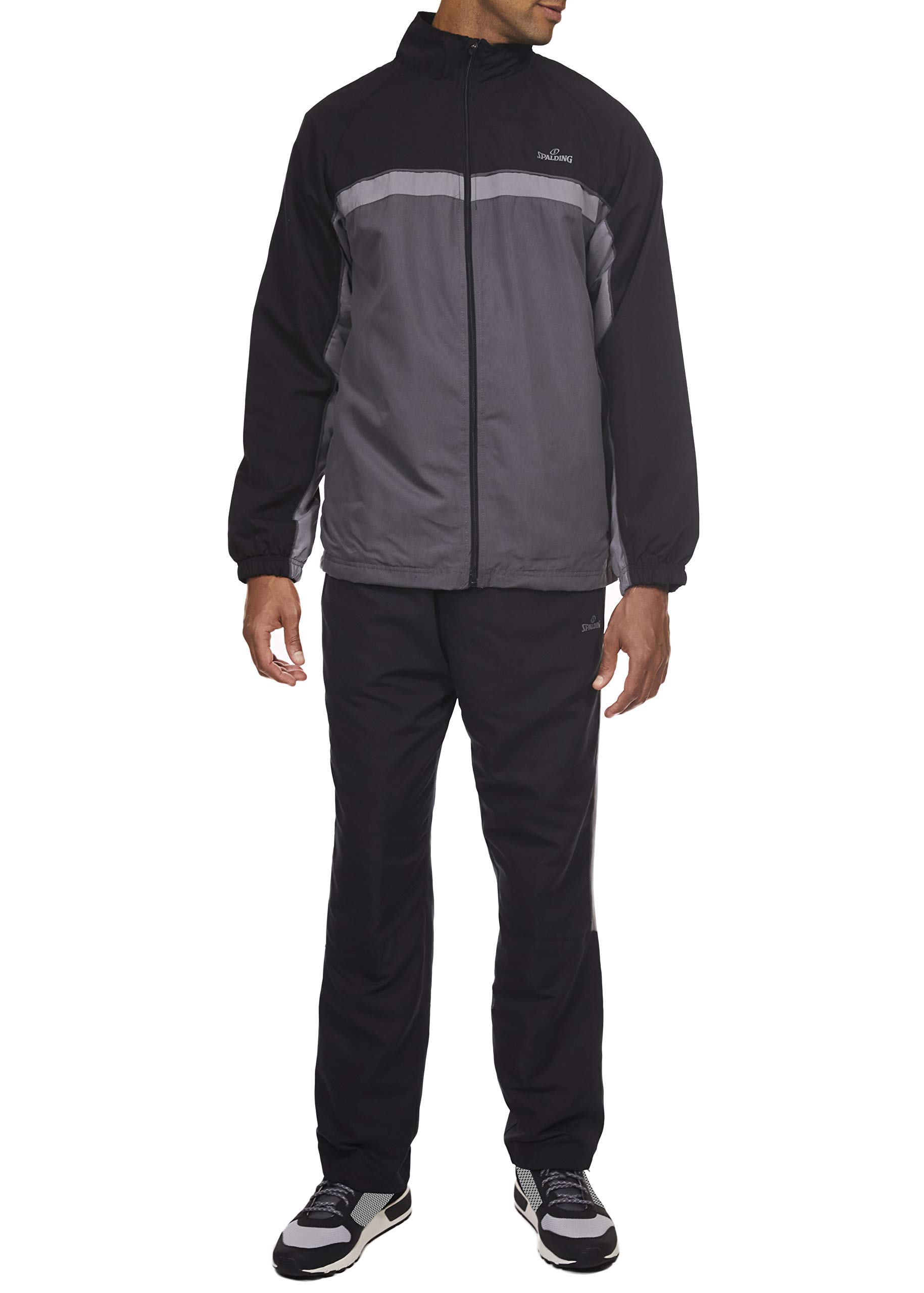 Spalding Pre-Game Hoops Woven Tracksuit Windsuit Black X-Large