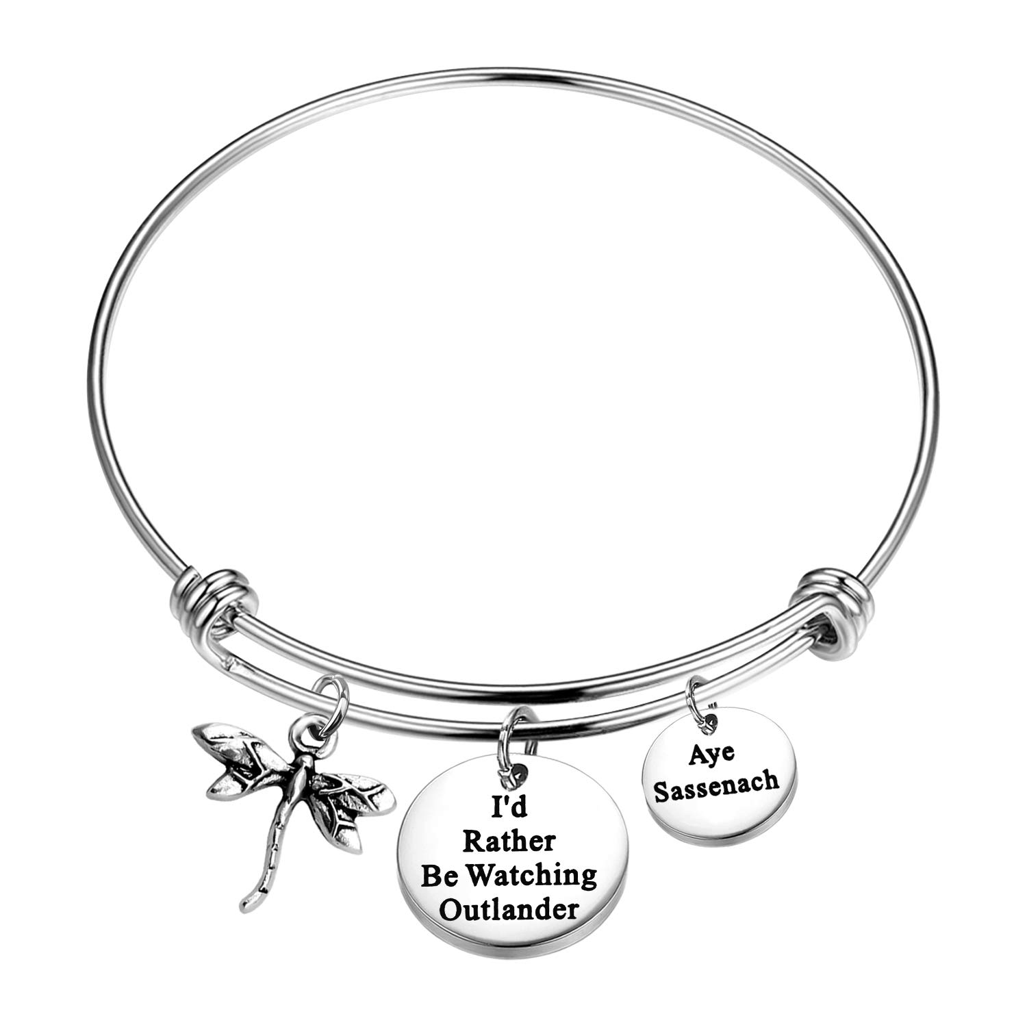 TGBJE TV Show Inspired Gifts Iâd Rather Be Watching Bracelet Dragonfly Charm Bracelet (lander Bracelet)