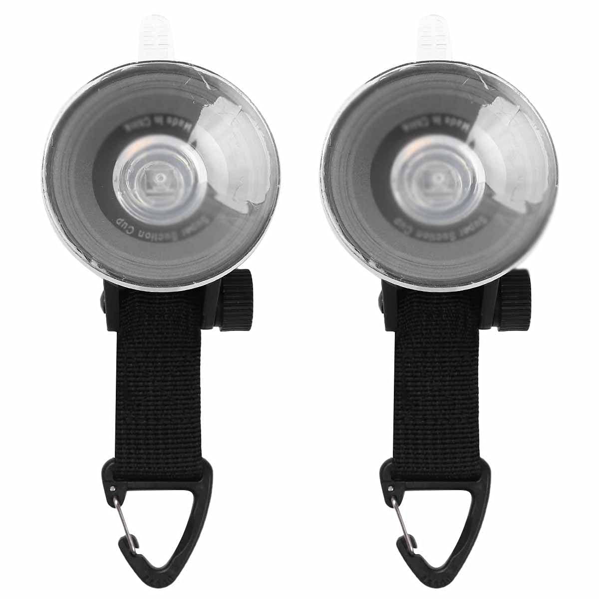 UXZDX CUJUX 2Pcs Heavy Duty Suction Cups Tie Downs with Hooks for Car Tent Sucker Awning Windshield Camping Tarp Boat RV