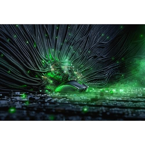 Razer Mamba Wireless Gaming Mouse: 16,000 DPI Optical Sensor - Chroma RGB Lighting - 7 Programmable Buttons - Mechanical Switches - Up to 50 Hr Battery Life