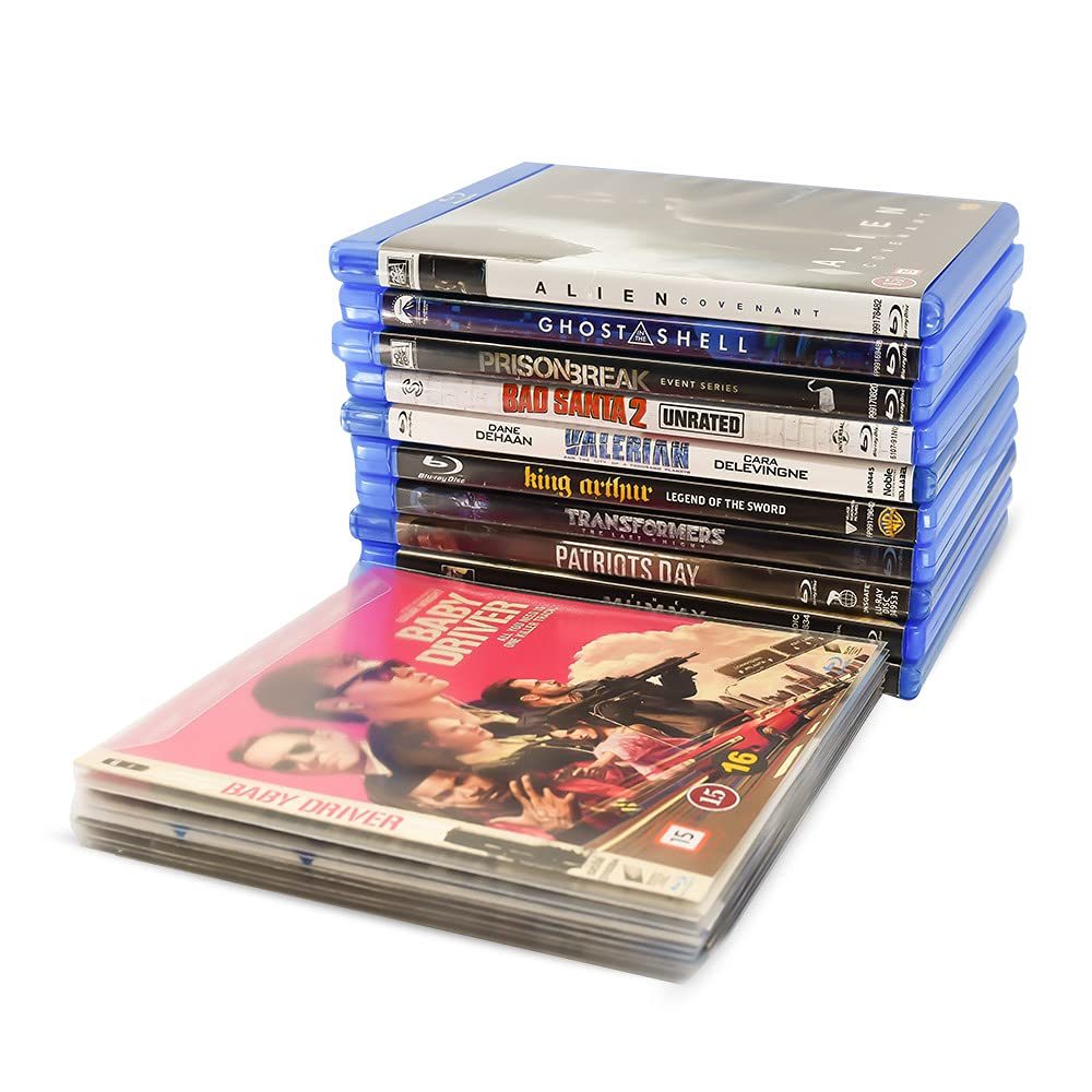 Tarifold Blu-Ray Disc Protective Sleeve with Closing Flap and Space for Cover – 50/Pack (10283)