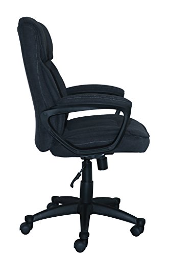 Serta Style Hannah I Office Chair, Comfort Black Microfiber,