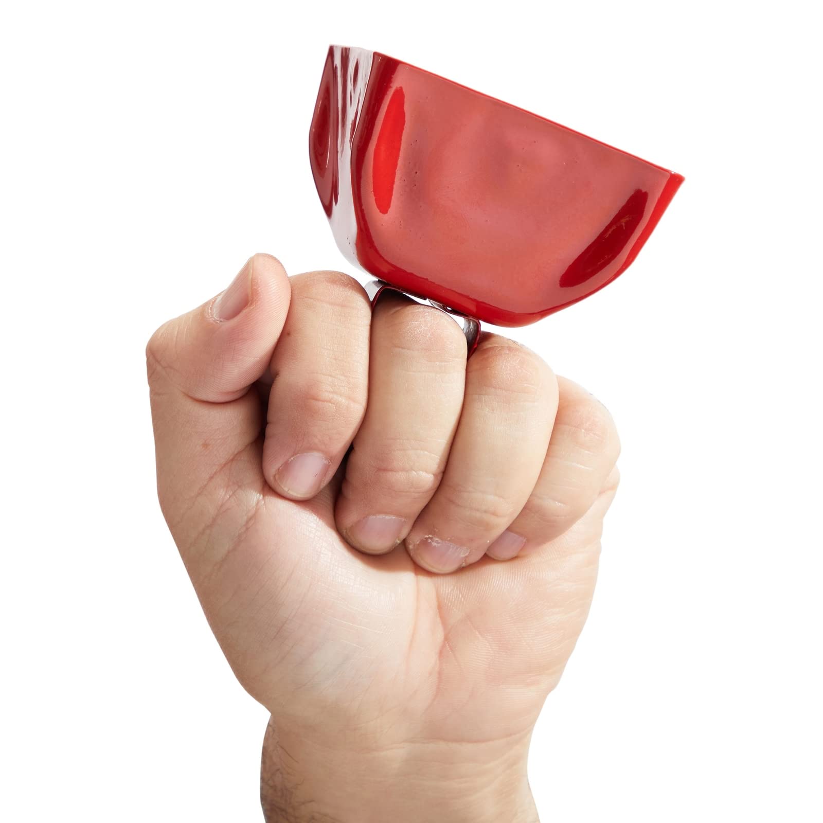 Set of 12 3-inch Cowbells with Handle, Hand Percussion Cow Bells Noise Makers for Sporting Events, Football Games (Red)