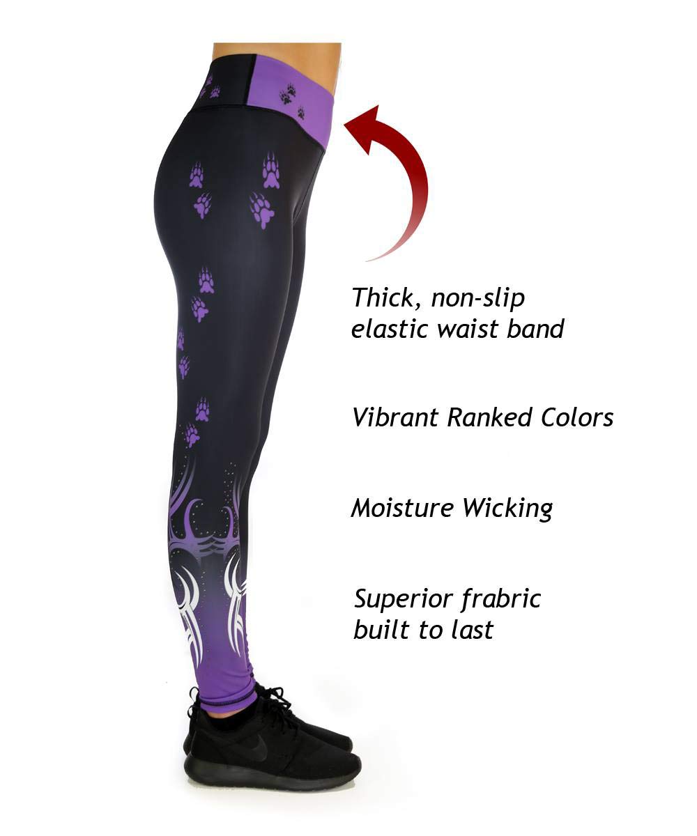 Sicchic Women's Mat Monster Spat X-Small Purple and Black