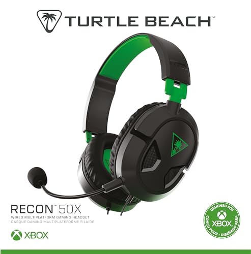 Turtle Beach 50X Ear Force Recon PS4 and Xbox One Compatible 3.5mm Jack Stereo Gaming Headset