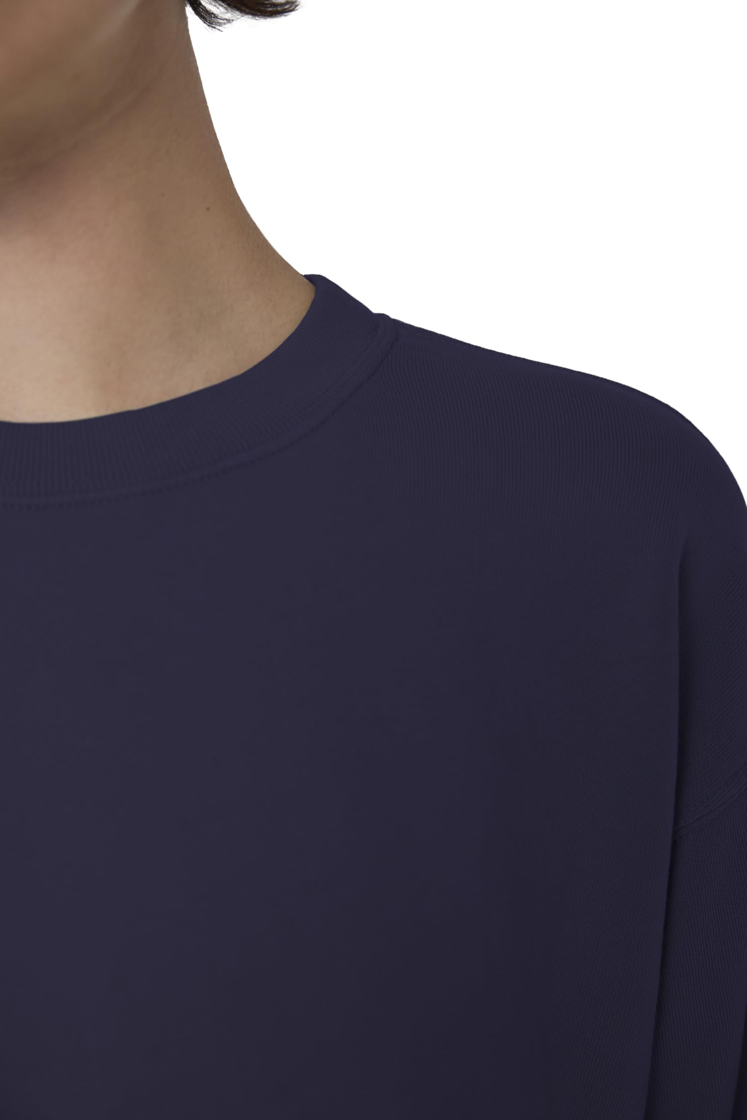 VELVET BY GRAHAM & SPENCER Women's Ynez Organic Fleece Sweatshirt, Navy, XS