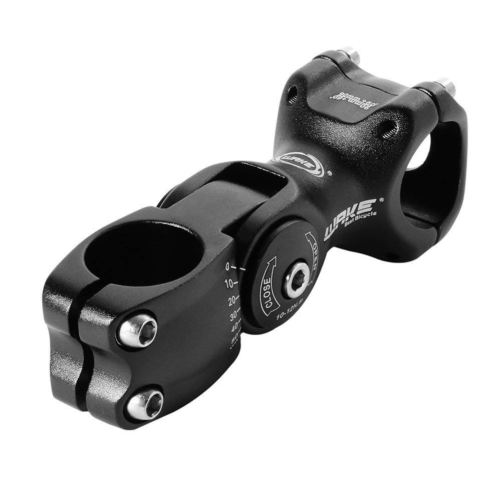 Trenztek Aluminum Alloy 0-60 Degree 110 mm Adjustable Bike Stem Riser Bicycle Handlebar Raiser Extender for Bicycle, MTB Mountain Bike, Road Bike (1 inch 25.4mm)