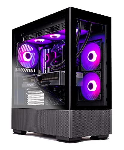 Skytech Gaming Azure Gaming PC Desktop – Intel Core i9 13900K 3.0 GHz, NVIDIA RTX 4090, 2TB NVME Gen4 SSD, 64GB DDR5 RAM RGB, 1000W Gold PCIE 5.0 PSU, 360mm AIO, 11AC Wi-Fi, Windows 11 Home 64-bit