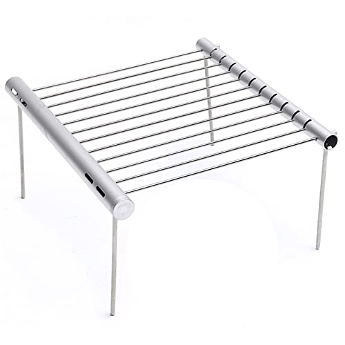 TAMYID Charcoal Grills, Portable Stainless Steel BBQ Grill Folding BBQ Grill Mini Pocket BBQ Grill Barbecue Accessories For Home Park Use For Camping