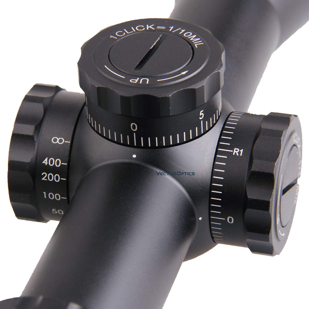 TAC Vector Optics Marksman 10x44 Hunting Long Eye Relief Varmint Riflescope Sight with Rangefinder Glass Reticle 30mm Mount Ring