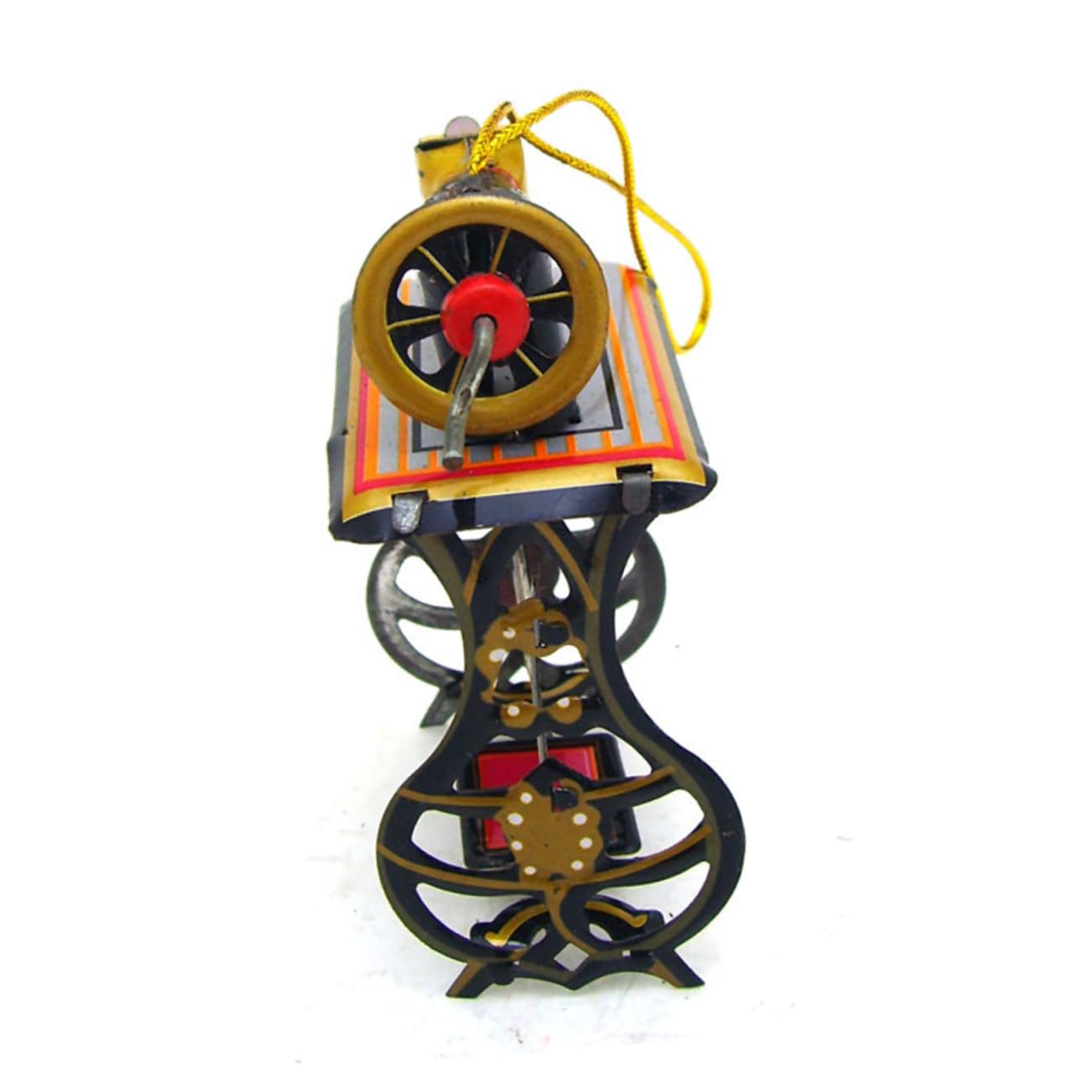 SAFIGLE 1pc Mini Sewing Machine Miniatures Water Table Xmas Hanging Decoration Sewing Machine Charm Tin Christmas Ornament Sewing Machine Hanging Pendant Hanging Ornament Model