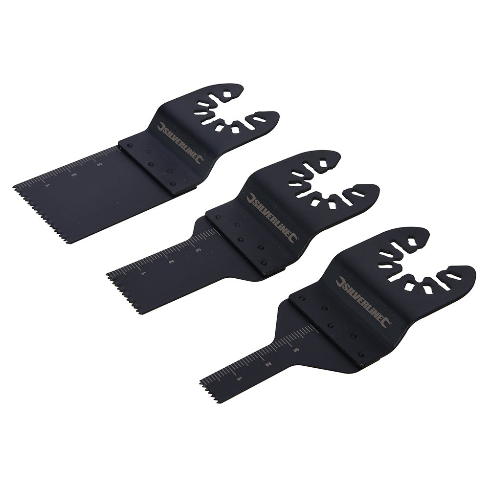 Silverline 856092 HCS Multi-Tool Saw Blade Set 3pce 10, 20, 34 mm