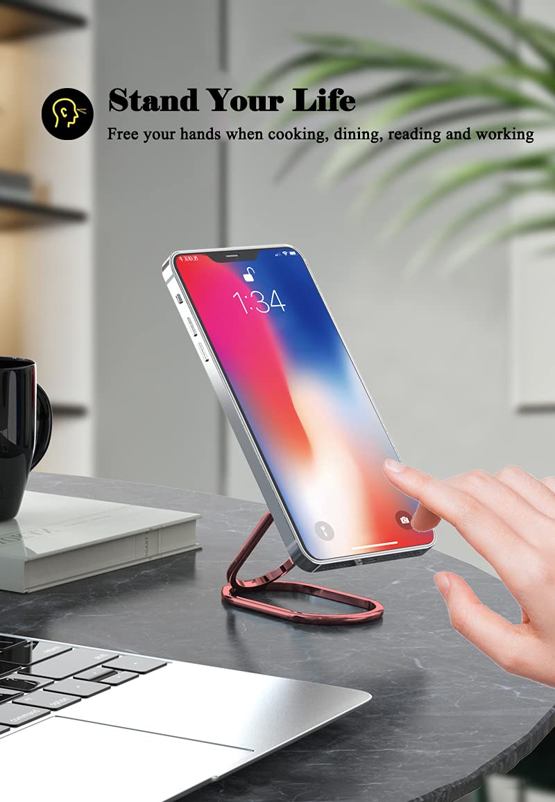 VAWcornic Phone Ring Holder Finger Kickstand, 540° Dual Direction Rotating Phone Grip for iPhone, Samsung, Huawei Smartphone, Tablet, Kindle, Switch Lite Compatible with Magnetic Car Mount